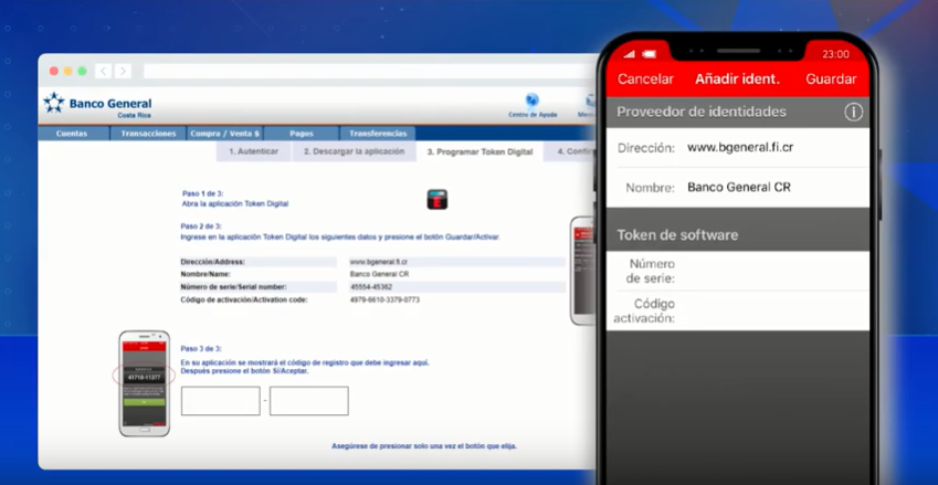 Token Digital Pantalla2 - Banco General Costa Rica